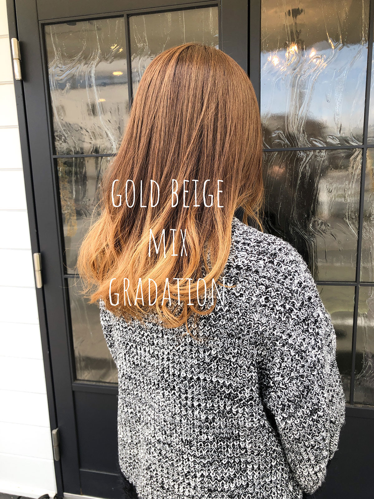 Gold beige mix gradation | 津山市の美容室・美容院｜BeBe hair space（ヘアサロン）